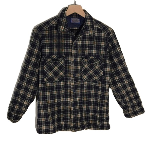 Pendleton | Tops | Vintage 7s Pendleton Virgin Wool Flannel Shirt ...